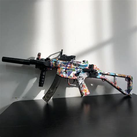 Mp5k 수동 및 전기 스플래터 건 젤 볼 블래스터 Cs 격투 야외 게임 장난감 페인트볼 스플래터 볼 슈터 2 인 1