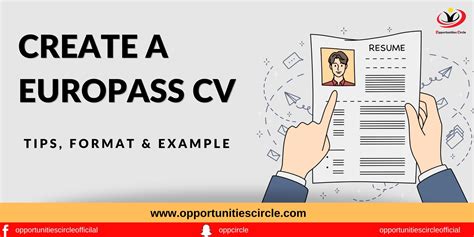 How To Create Europass Cv Tips And Template Opportunities Circle