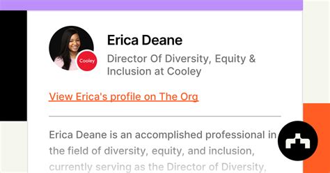 Erica Deane Director Of Diversity Equity And Inclusion At Cooley The Org