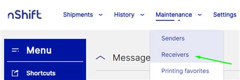 Adding Senders And Receivers Nshift