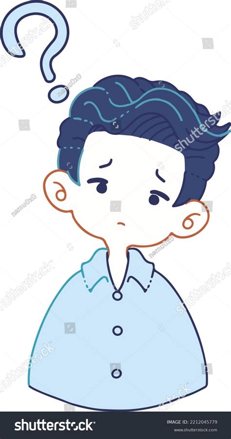 Vector Illustration Person Nodding His Head Stock Vector Royalty Free