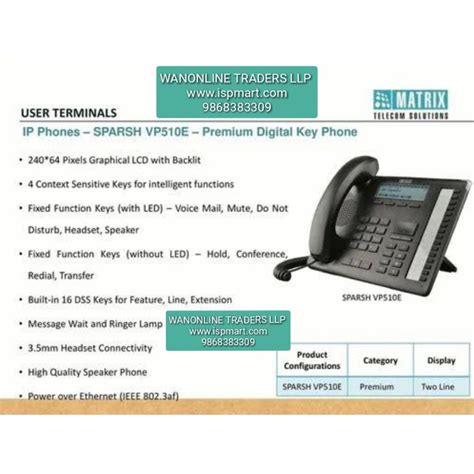 Ip Phone Sparsh Vp510e