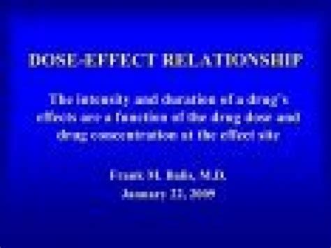 Dose Effect Relationship Nih Clinical Center
