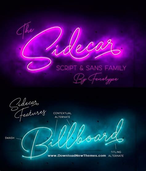 Sidecar Script And Sans Font A Script Font By Fenotype Script Sign