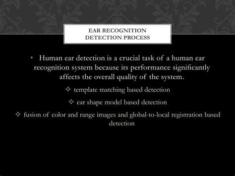 Ppt Biometrics Ear Recognition Powerpoint Presentation Free