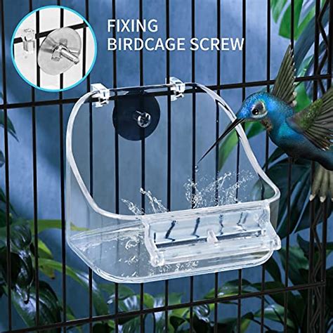 Acrylic Bird Bath For Small Birds Safe Durable And Easy To Clean