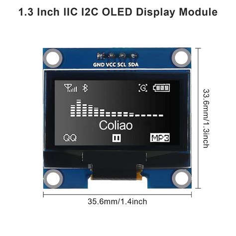 Thinkstar 4pcs 13 Oled Display Module Spi Iic I2c Serial 128x64