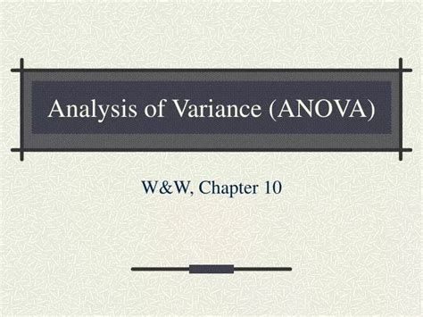 PPT Analysis Of Variance ANOVA PowerPoint Presentation Free Download ID 1196867