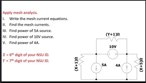 Solved Apply Mesh Analysis Write The Mesh Current Chegg