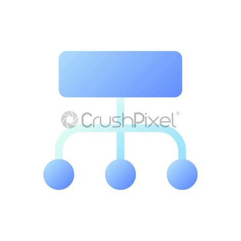 Data Structuration Process Pixel Perfect Flat Gradient Two Color Ui