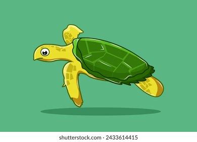 Cartoon Cute Turtle Design Illustration Stock Vector Royalty Free 2433614415 Shutterstock