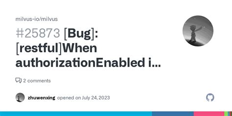 Bug Restful When Authorizationenabled Is Not Enabled Token Is