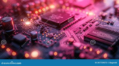 Ai Computer Integrated Circuit Artificial Intelligence Super Computer Concept Stock