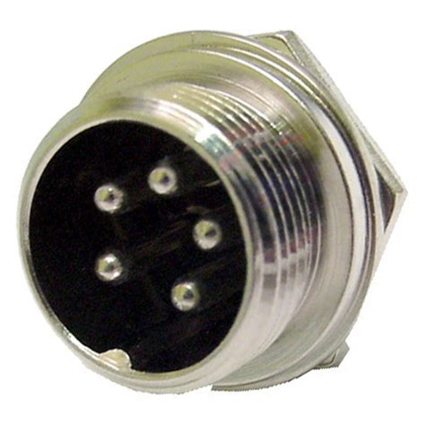 5 Pin Male Chassis Mount Plug