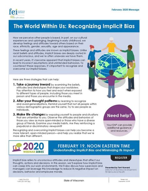 Eap Webinar The World Within Us Recognizing Implicit Bias Hr Connect