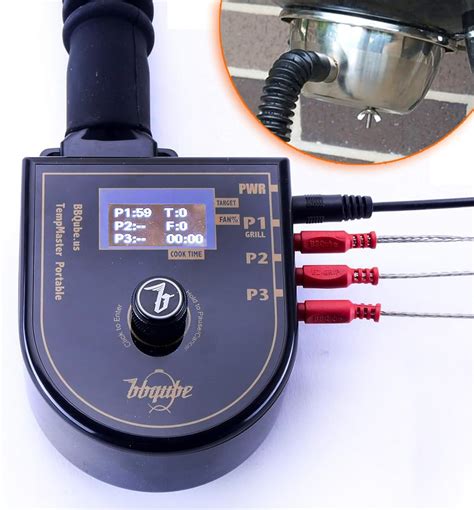 Tempmaster Wireless Bbq Temperature Controller Set N Forget Automatic Fan For Weber