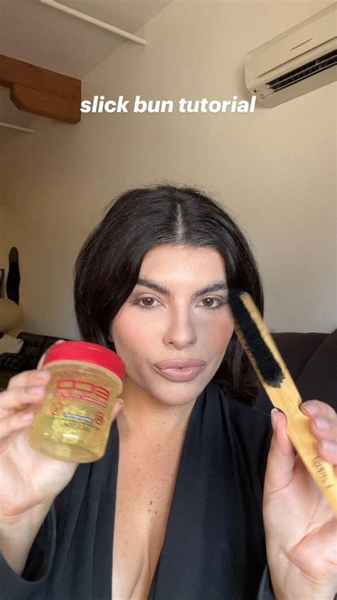 Slick Bun Tutorial In 2024 Bun Tutorial Short Hair Tutorial Sleek Bun