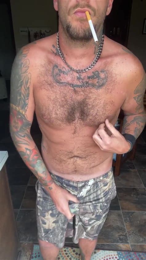 Tatted Alpha Redneck Smoking For You Thisvid Com