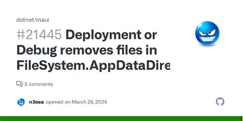 deployment or debug removes files in filesystem appdatadirectory