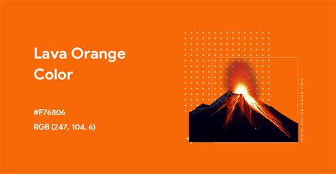 Lava Orange Color Hex Code Is F76806