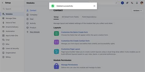 How To Delete Custom Module Salesmate