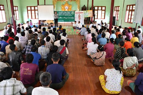 ရပ်စောက်မြို့နယ် ကျောက်တော‌‌ခေတ် မီစံပြကျေးရွာ၌ အသိပညာပေး အခမ်းအနားပ
