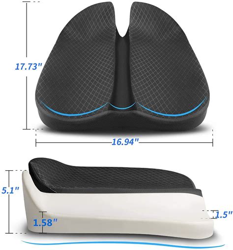 Car Seat Cushion For Car And Truck Driver Seat Office Chair Wheelchairs Coccyx