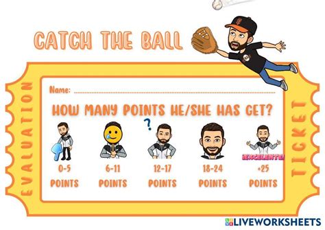 Throw Catch An Free Interactive Worksheets 7288647