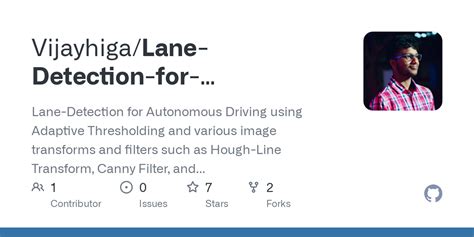 GitHub Vijayhiga Lane Detection For Autonomous Navigation Classical Method Lane Detection
