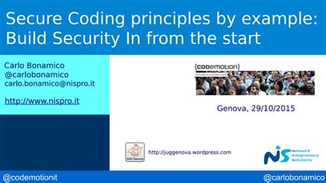 Secure Coding Principles By Example Build Security In From The Start