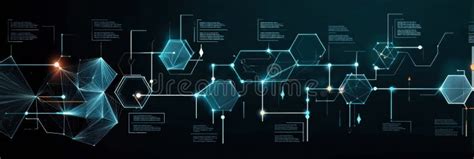 flowchart evolving into 3d ai shape with glowing edges illustrating the connection between