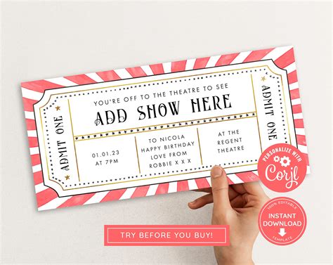 Handmade Birthday Cards Ballerina Birthday Card Template Birthday Vouchers