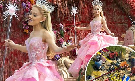 Wicked Movie Ariana Grande Is Seen As Glinda The Good Witch For First