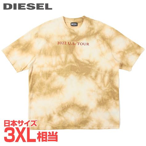 【楽天市場】 Diesel ディーゼル メンズ タイダイ柄 クラック加工プリント オーバーサイズ 半袖tシャツ カットソー【t Wash C2】【サイズxxl】【1サイズ程大きめのサイズ感