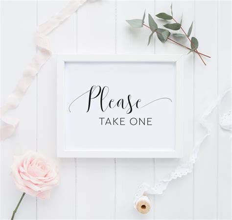 Please Take One Sign Printable Printable