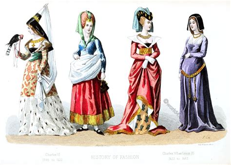 French Fashion History Middle Ages 1422 To 1483