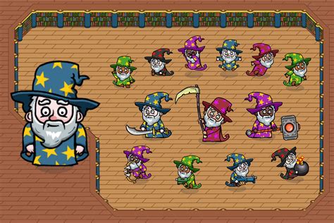 2d Character Wizard 2d Characters Unity Asset Store