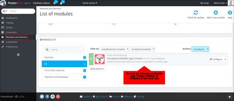 Prestashop Mobile App Builder Installation Using Admin Credentials Knowband