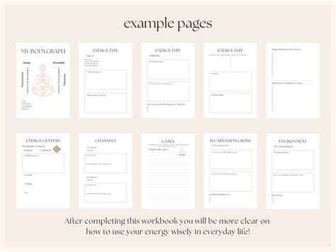 Human Design Workbook Exploration Journal Discover Your Design