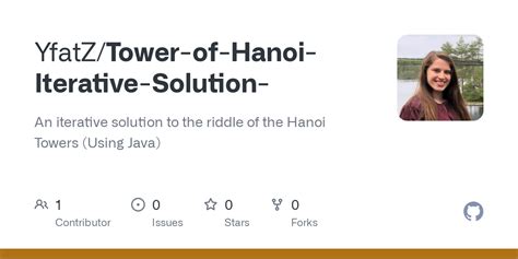 Github Yfatztower Of Hanoi Iterative Solution An Iterative