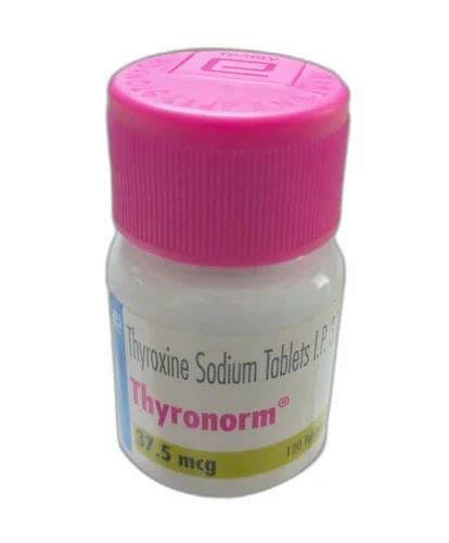 Thyronorm 37 5 Mcg Thyroxine Sodium Tablets At ₹ 113 Bottle In Surat Id 2849114931288