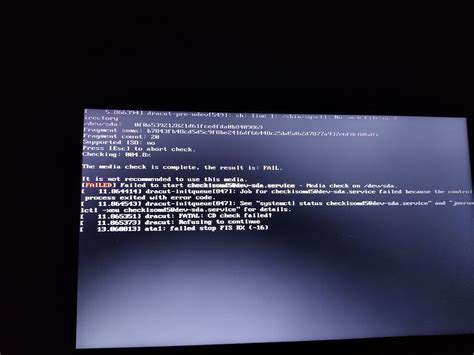 What Is The Recommended Next Step After Fedora Installation Media Check Failed Situation