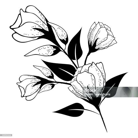 꽃 구성은 섬세한 꽃과 꽃 봉오리의 가지가있는 섬세하고 꽃 무늬 배경입니다 손 그림 양식화 된 장식 초대장 카드 포스터 전단지