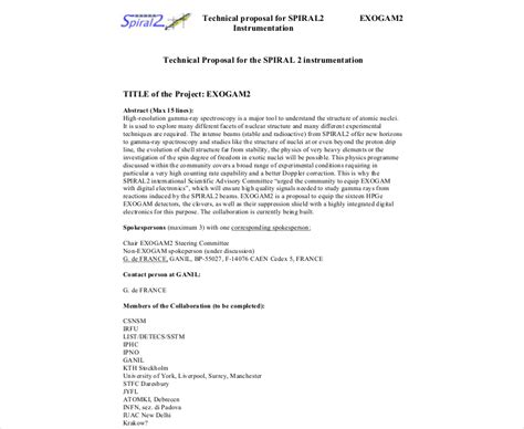 20 Technical Proposal Examples To Download