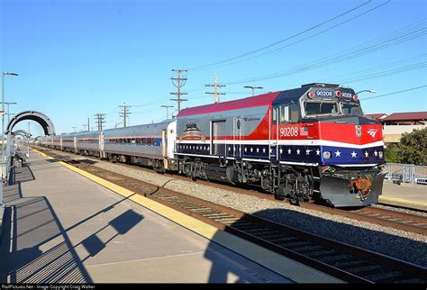 Amtk 90208 Amtrak Emd F40ph At Burbank California By Craig Walker