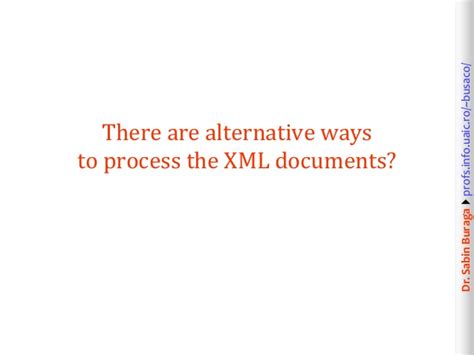 Web Technologies 812 Xml And Html Data Processing Simple Api For X