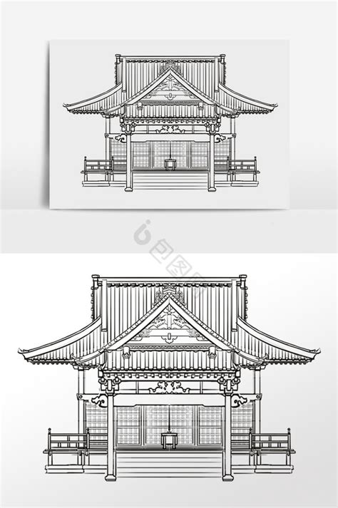 建筑简笔画图片 建筑简笔画素材免费下载 包图网