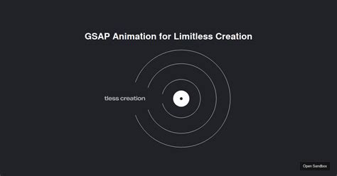 Limitless Creation Codesandbox