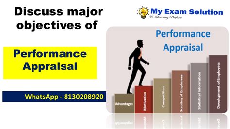 Major Objectives Of Performance Appraisal My Exam Solution