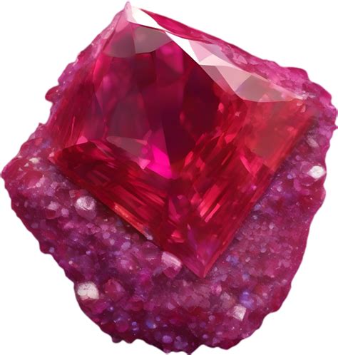 Ai Generated Ruby Stone Colorful Gemstone Clipart 42598943 Png